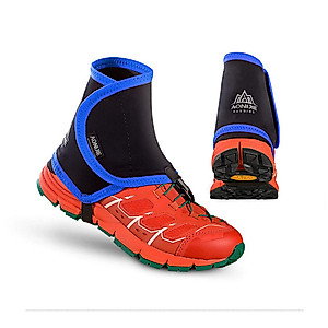 AONIJIE Outdoor Low Ankle Walking Gaiters Lightweight Protective Shoe Covers for Camping Hiking Hunting