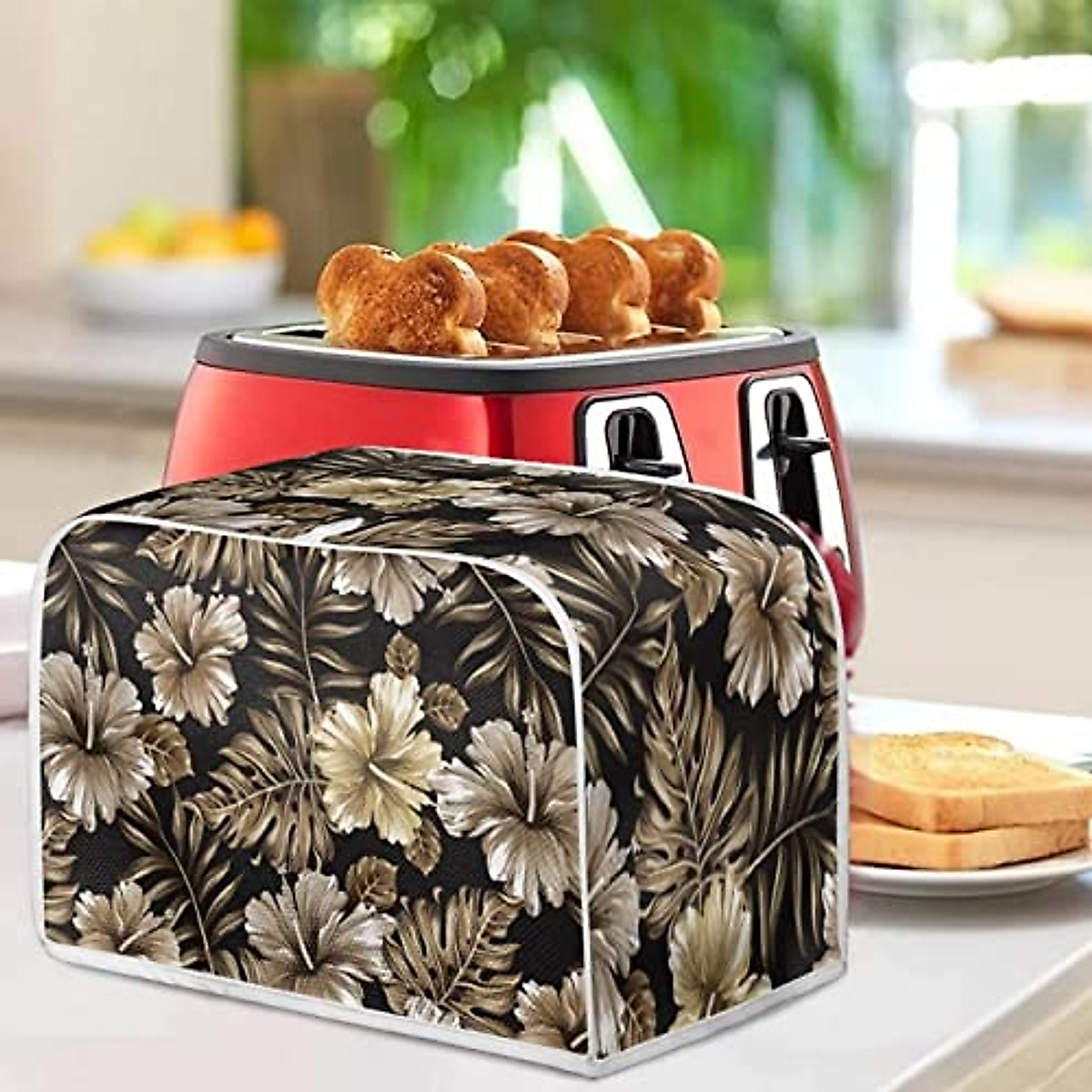 FKELYI Van Gogh Starry Night Galaxy Painting Toaster Cover 4 Slice Wide Sloth,Toaster Oven Cover,Small Bread Cover