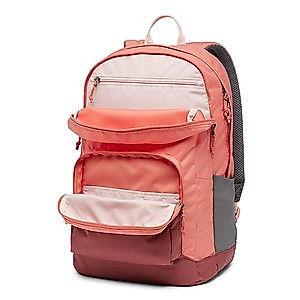 Columbia Unisex Zigzag 30L Backpack, Faded Peach/Beetroot, One Size