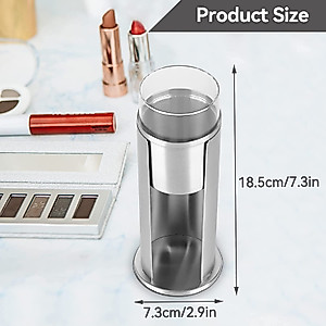 Cotton Pad Holder and Qtip Holder Dispenser Set Stainless Steel Apothecary Jars with Acrylic Lids for Cotton Balls,Cotton Swabs,Q-Tips,Cotton Rounds,Makeup Pads Storage Canister holder