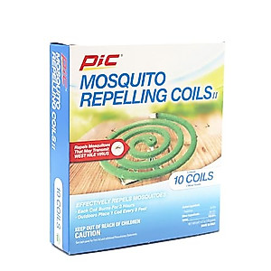 PIC Mosquito Repelling Coils, 10 Count Box, 2 Pack - Mosquito Repellent for Outdoor Spaces - 20 Coils Total (Packaging May Vary)