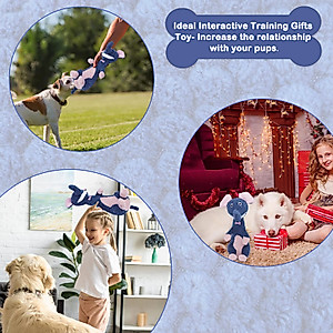 T'CHAQUE Funny Stuffed Dog Squeaky Toy, Soft Puppy Teething Chew Toy Reduce Boredom and Anxiety, Pet Plush Toys with Inner Squeaker, Tug of War Interactive Gift for Small to Large Dog Breed, Elephant