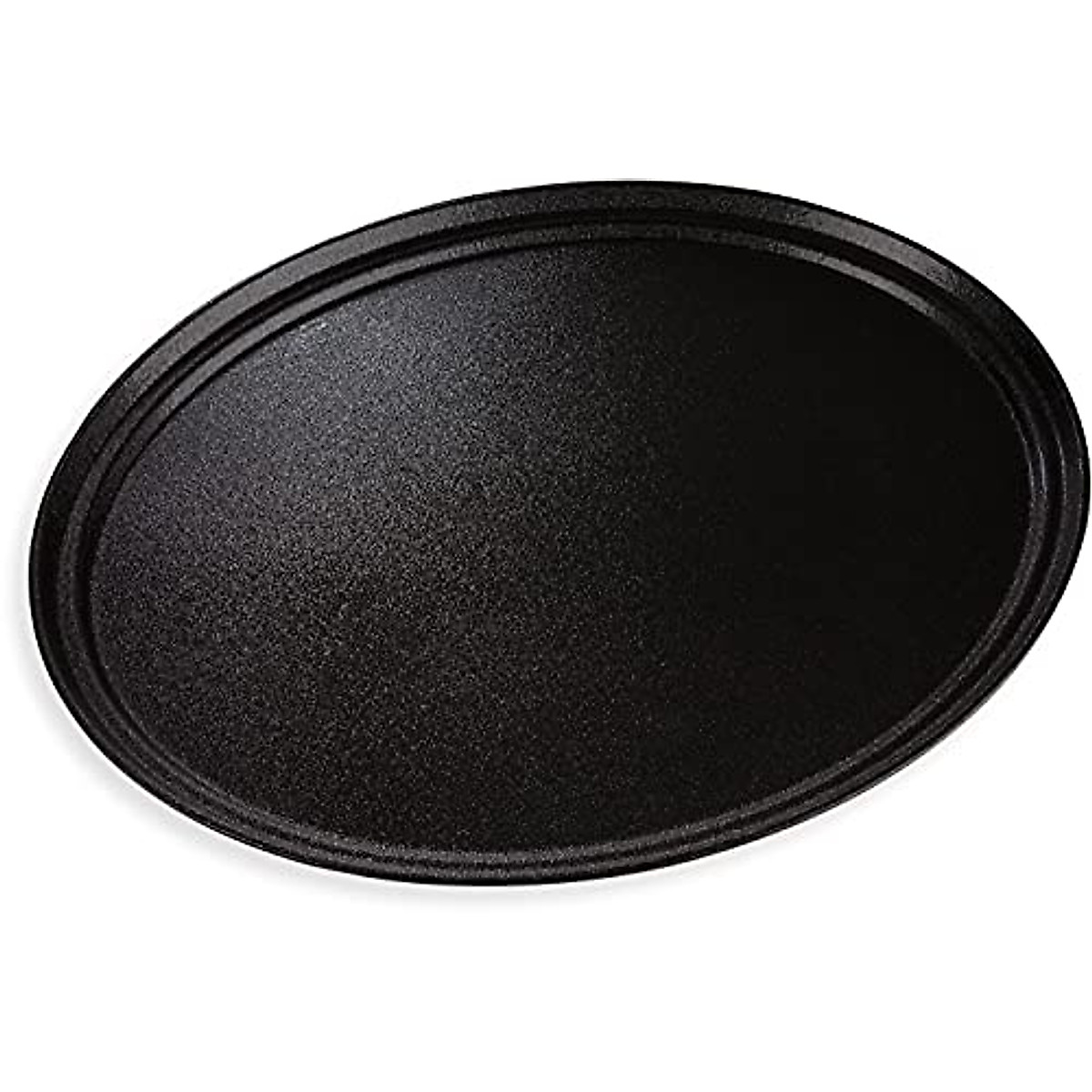 Carlisle FoodService Products 2700GR2004 Griptite 2 Oval Serving Tray, 27" x 22", Black (Pack of 6)
