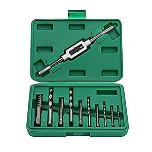 OCGIG 11 PCS Damaged Broken Screw Extractor Drill Bit Bolt Stud Remover Tool Kit Set
