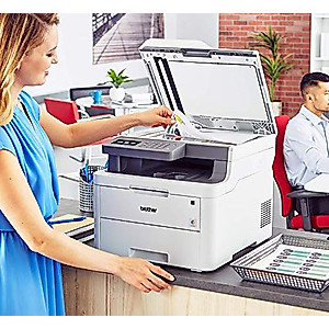 Brother MFC-L3710CW Compact Digital Color All-in-One Printer Providing Laser Printer Quality Results with Wireless, Amazon Dash Replenishment Ready