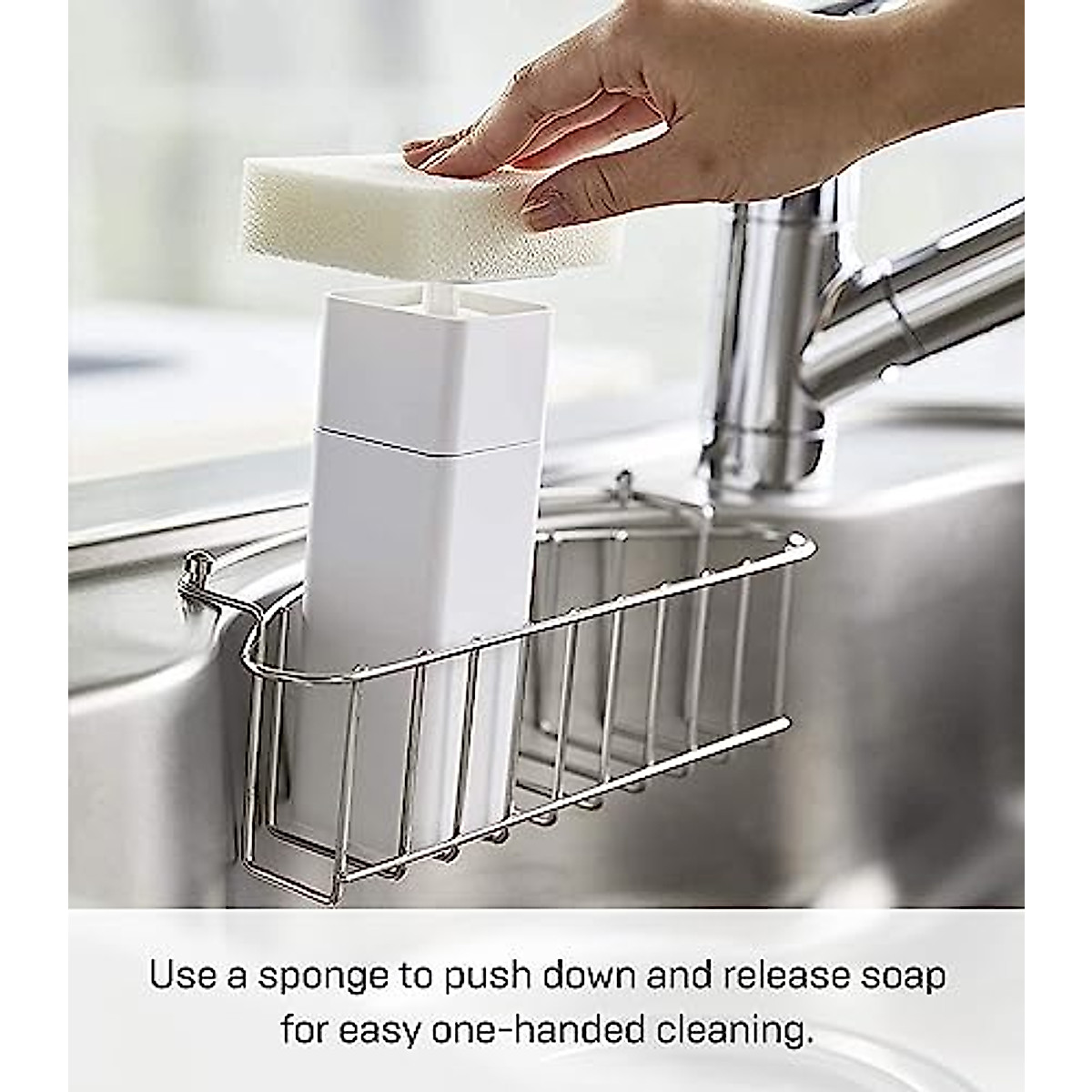 Yamazaki Home Tower One Handed Dispenser - Abs Plastic - 8.5 Fluid Oz., 250 Milliliters