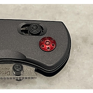 Red Stainless Torx Screws For Kizer Drop Bear Knife Pivot Scale & Pocket Clip