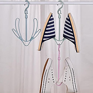 6Pcs Shoe Hanger,Hanging Shoe Organizer,Hanging Shoe Rack,Shoe Drying Rack for Dryer,Shoe Dryer Rack,Shoe Hangers Hanging Drying Rack,Dry Shoe Rack Organizer Shoe Hook Rotating Hanger for Drying Shoe