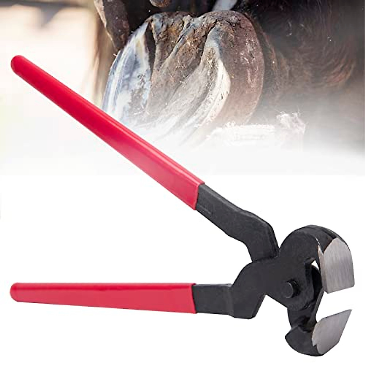 AZUNYYDS Hoof Nipper 14" Horse Hoof Trimmers with Rubber Grip for Goats Sheep Pigs Cattle Horses Heavy Duty Farrier Nippers