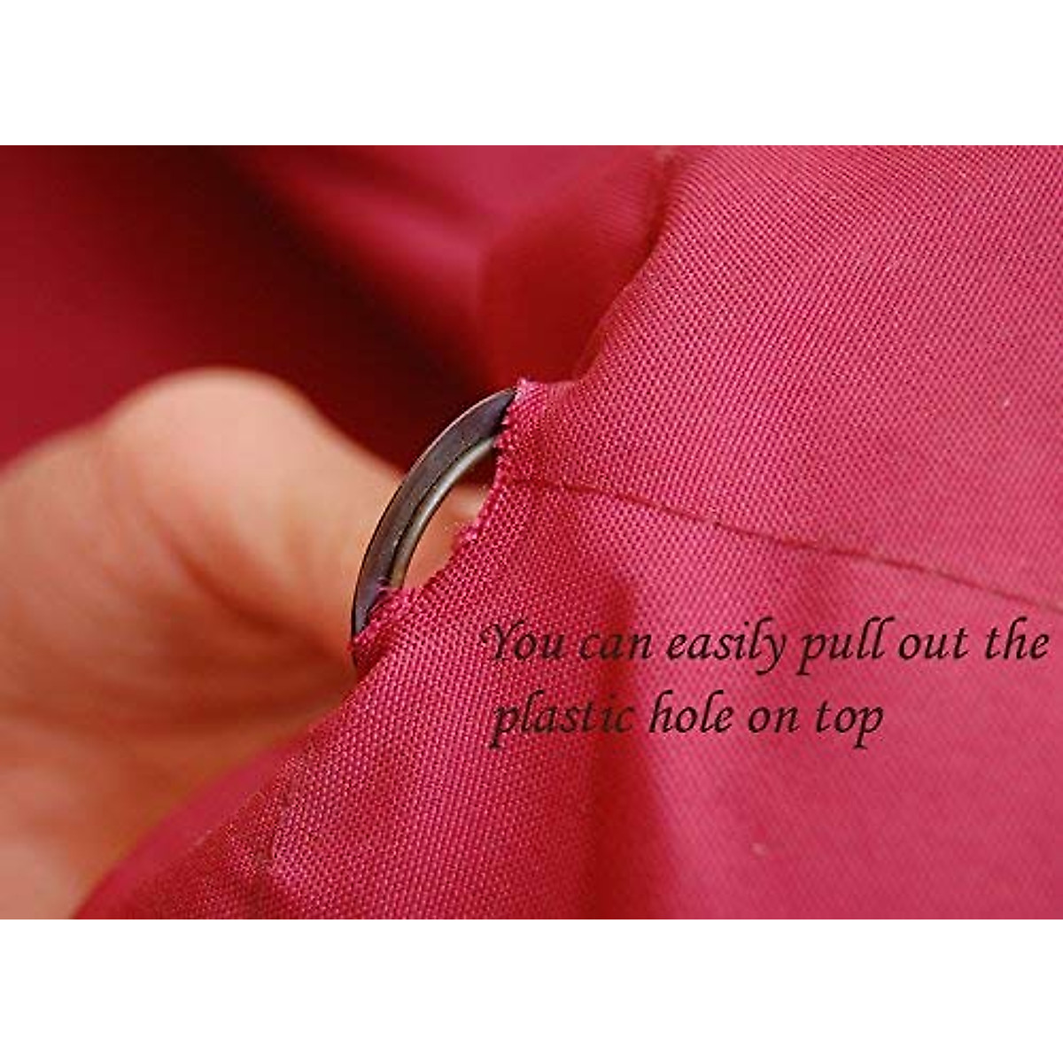 BELLRINO DECOR 7.5ft 8 Ribs RED Replacement STRONG & THICK Patio Umbrella Canopy Cover for (Canopy Only) (RED-78)