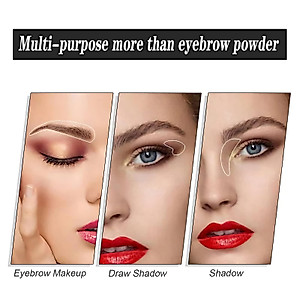 SUMEITANG 12 Color Eyebrow Kit, 6 Color Eyebrow Powder + 6 Color Brow Pomade Professional Brow Makeup Palette With Eyebrow Pencil, Brow Stencil, Brush and Tweezers Set, Create You Perfect Brow Styling