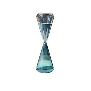 Hourglass, 60-minute Extra-large Timer Hourglass, Triangular Hourglass, American Glass Hourglass, Can Be Used for Desks, Study Decorations, Anti-fall Quicksand. (Color : A)