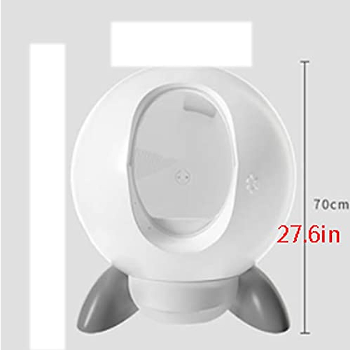 TOMYEUS Cat Box Smart Cat Toilet Automatic Cat Litter Box Semi-Enclosed Feces Shovel Electric UV Disinfection Cat Litter Tray with High Sides No Litter Spill Removable High Rim Cat Furniture