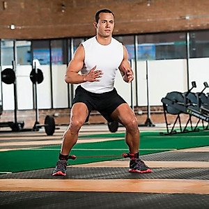 Lifeline Fitness Interchangeable Lateral Resistor - Professional Resistance Tool with up to 120lbs Resistance - Variable Weighted Resistance for Lower Body Strength - Workout Agility