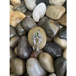 Jewelry Trends Scuba Divers Green Heart Sterling Silver Pendant