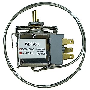 Refrigerator Thermostat WDF20-L Universal Refrigerator Cold Control Thermostat Replacement Part by AquaMonica,Replaces for Most Fridge or Mini Fridge Thermostat