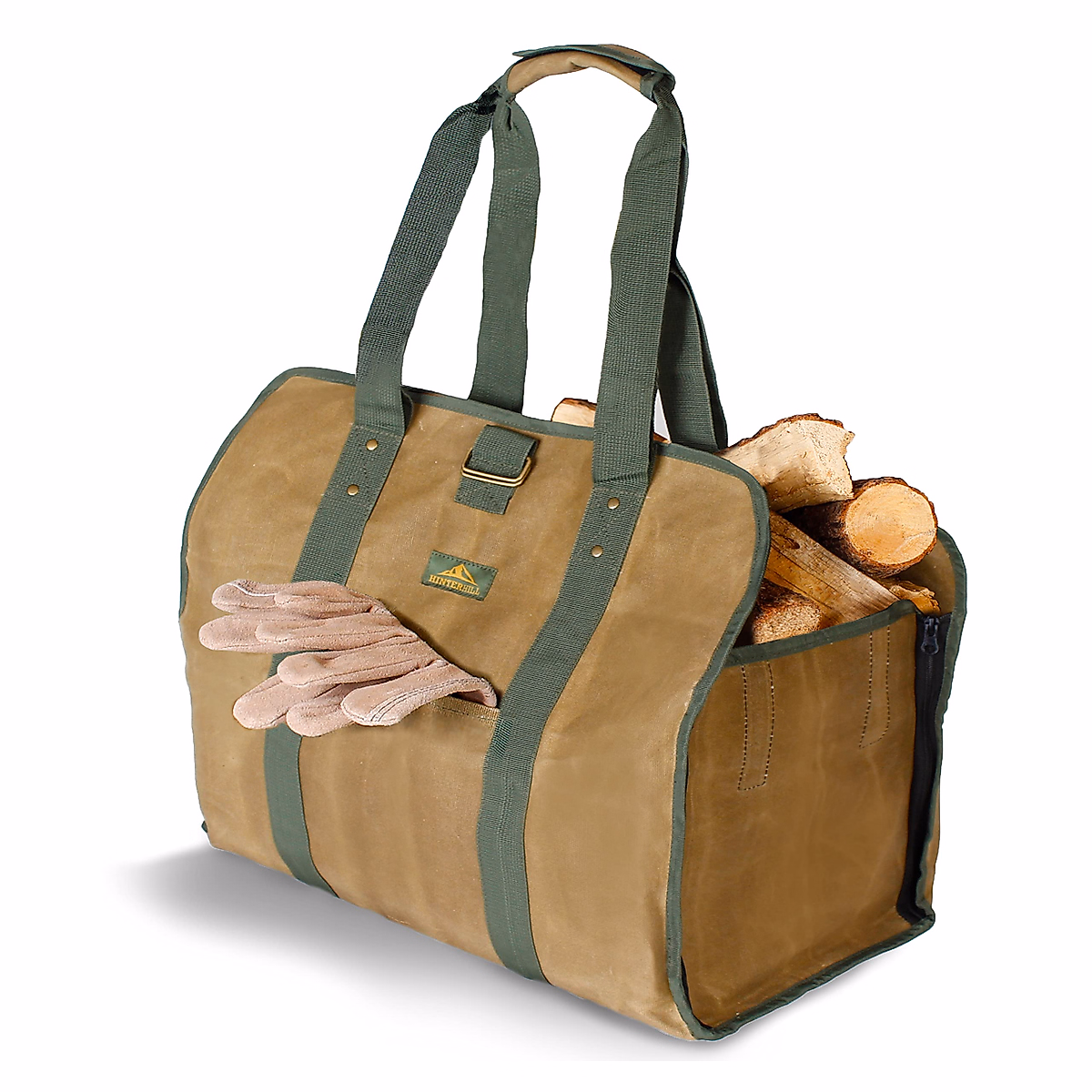 2-in-1 Firewood Carrier, Canvas Log Carrier for Firewood, Firewood Tote Carrier, Canvas Wood Carrier for Firewood, Log Carrying Bag Firewood Holder, Firewood Carriers with Handle, Log Carrier Tote