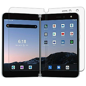 [BISEN] Fit for Microsoft Surface Duo Screen Protector, HD Clear, Anti-Scratch, Anti-Bubble, Lifetime Protection