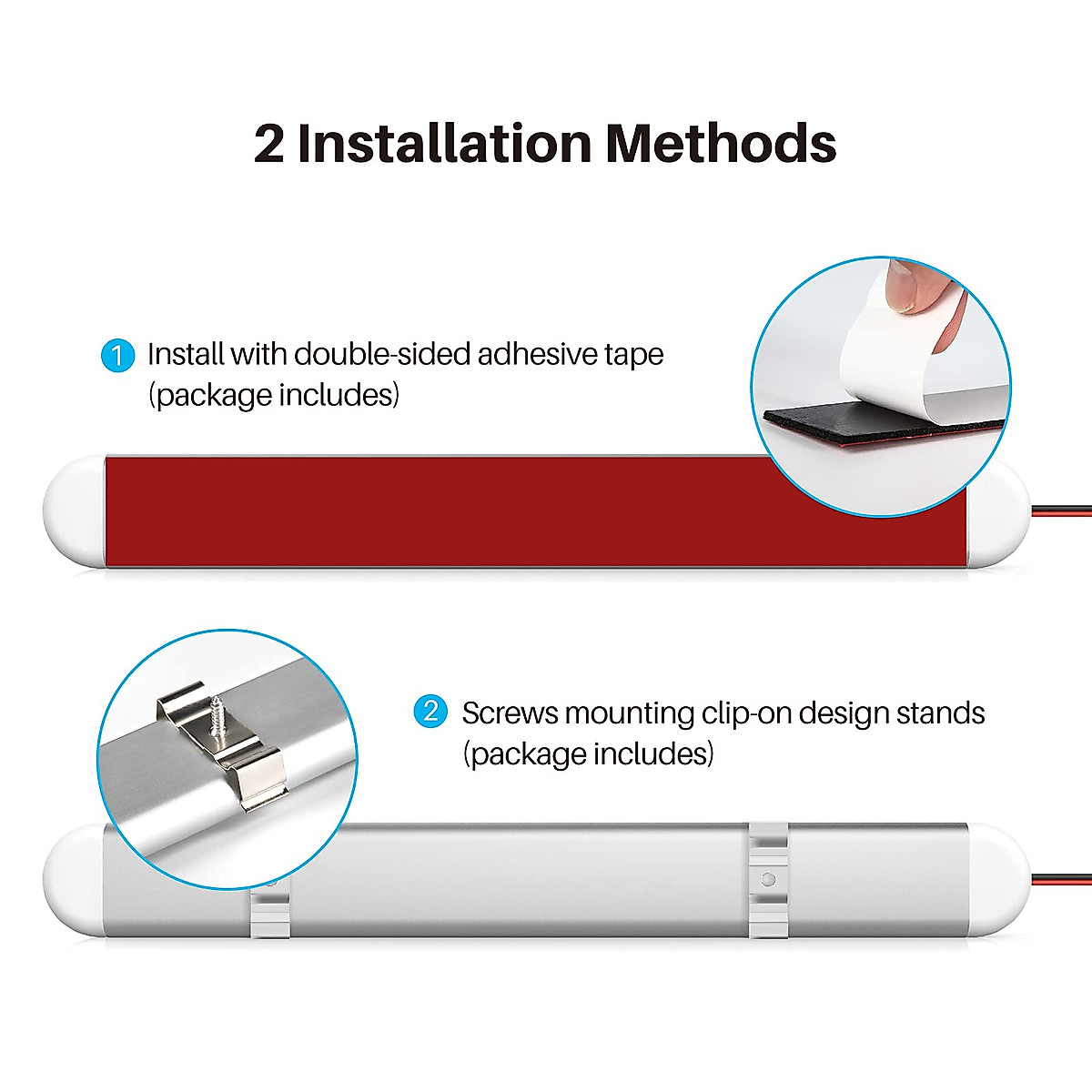 12v LED Interior Light Bar，CT CAPETRONIX 120LEDs 1500LM 8W DC 12 Volt led Strip Lights with ON/Off Switch，for Enclosed Cargo Trailer, Car RV Van Truck Lorry Camper Boat Caravan Motorhome (4Pack)