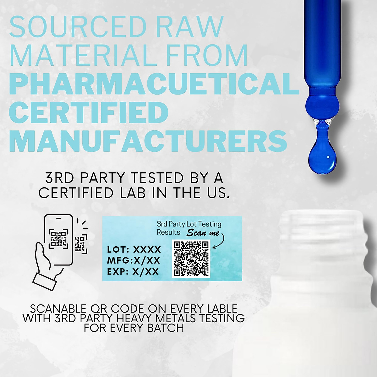 Methylene Blue Co Methylene Blue, 2% Ultra Concentration Pharmaceutical Grade for Humans Nootropic Supplement - Heavy Metals Tested