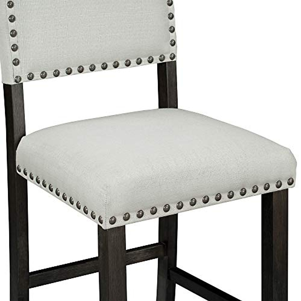 Modern 5 Piece Counter Height Dinig Table Set for 4, Upholstered Dining Table Set Include Rectangle Table and 4 Padded Chairs