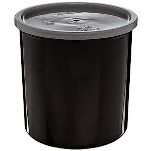 Cambro CP27 2.7 qt Capacity, 6-3/4" Height, Black Plastic Solid Crock