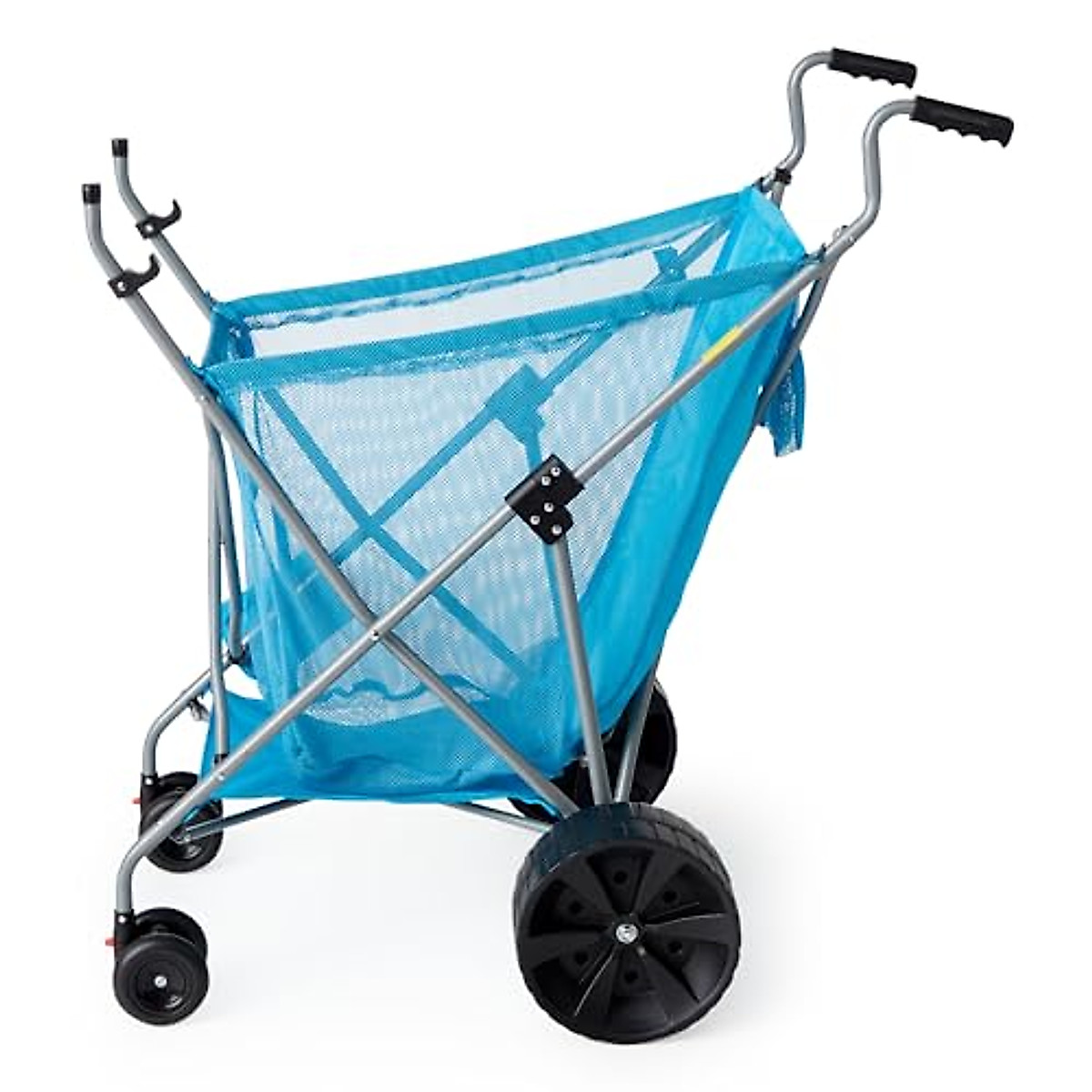 Seina All-Terrain Beach Cart Wheeler with Big Wheels for Sand | All Terrain Cart, Wide Wheels, Cart for Beach, Sand Cart, Beach Trolley, Collapsable, Compact, | Blue