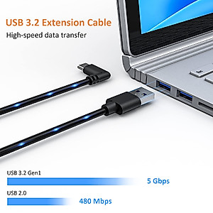 NexiGo Enhanced 32FT Link Cable with Signal Amplifier, USB 3.2 Gen1 Type C to A, Fast Charging & High-Speed Data Transfer (up to 5Gbps), Compatible with Oculus Quest 1 and 2 Headset to Gaming PC