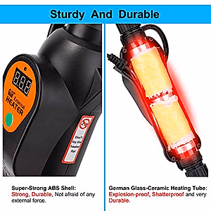 DaToo Aquarium External Heater in-Line Fish Tank External Heater 300W for Canister Filter