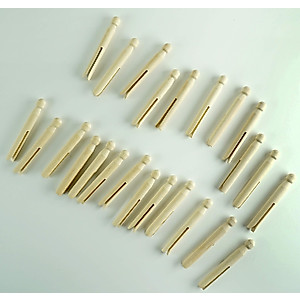 Home-X Peg Clothespins for Hanging Laundry, Decor, or Arts and Crafts (Pack of 24)