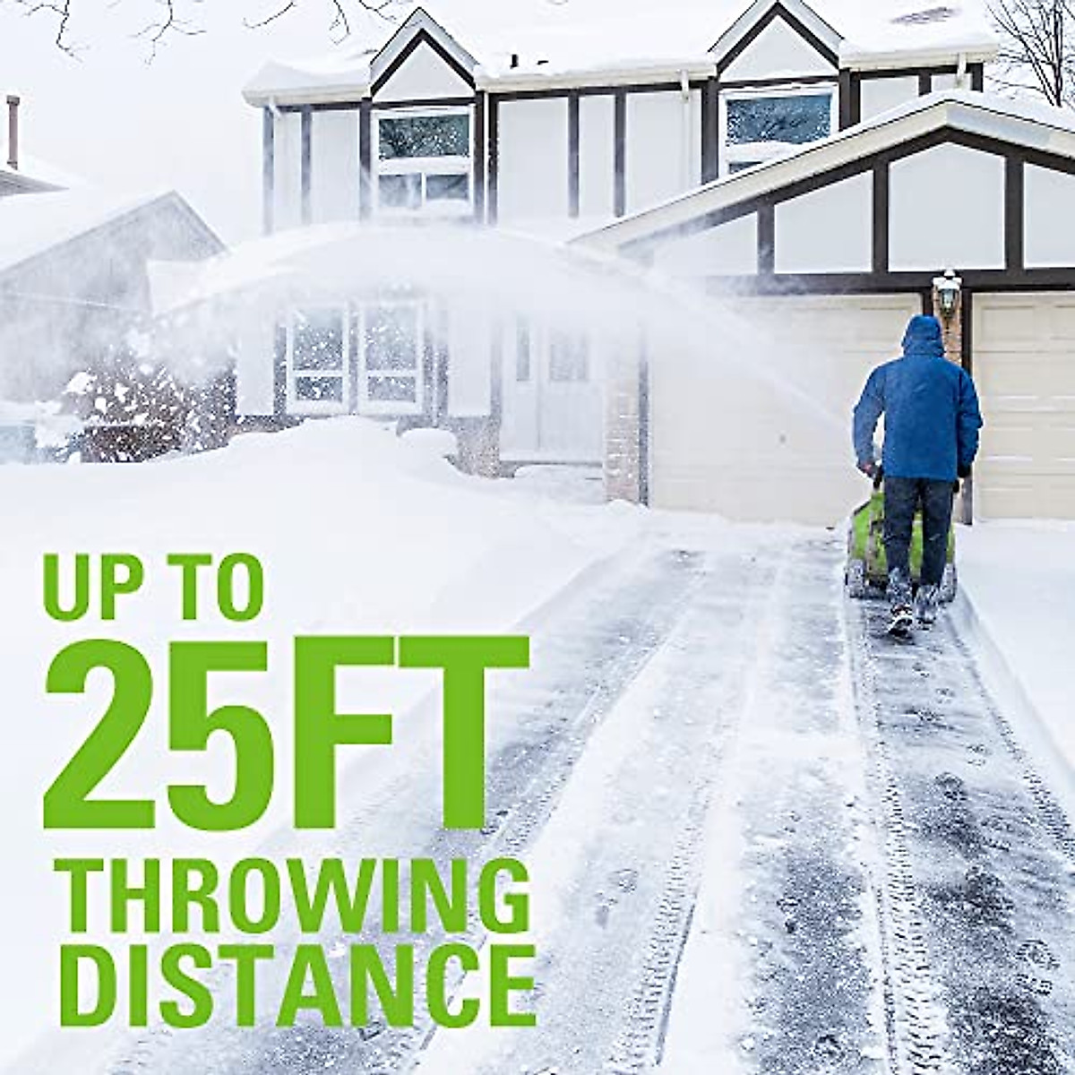 Greenworks 40V (75+ Compatible Tools) 20” Brushless Cordless Snow Blower, Tool Only