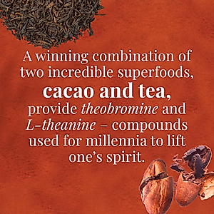 The Republic of Tea - Theo and Thea Blood Orange Spice Full-Leaf Black Tea, 14 Pyramid Sachets, Low Caffeine