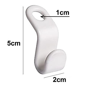 Otylzto 50PCS(or100) Hanger Hooks for Plastic Hanger Clips for Clothes Space Saving Hangers for Clothes Closet Hangers Space Saver Hangers