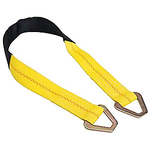 Keeper - 2” x 36” Premium Axle Tie Down Strap with D Rings - 3,333 lbs. Working Load Limit
