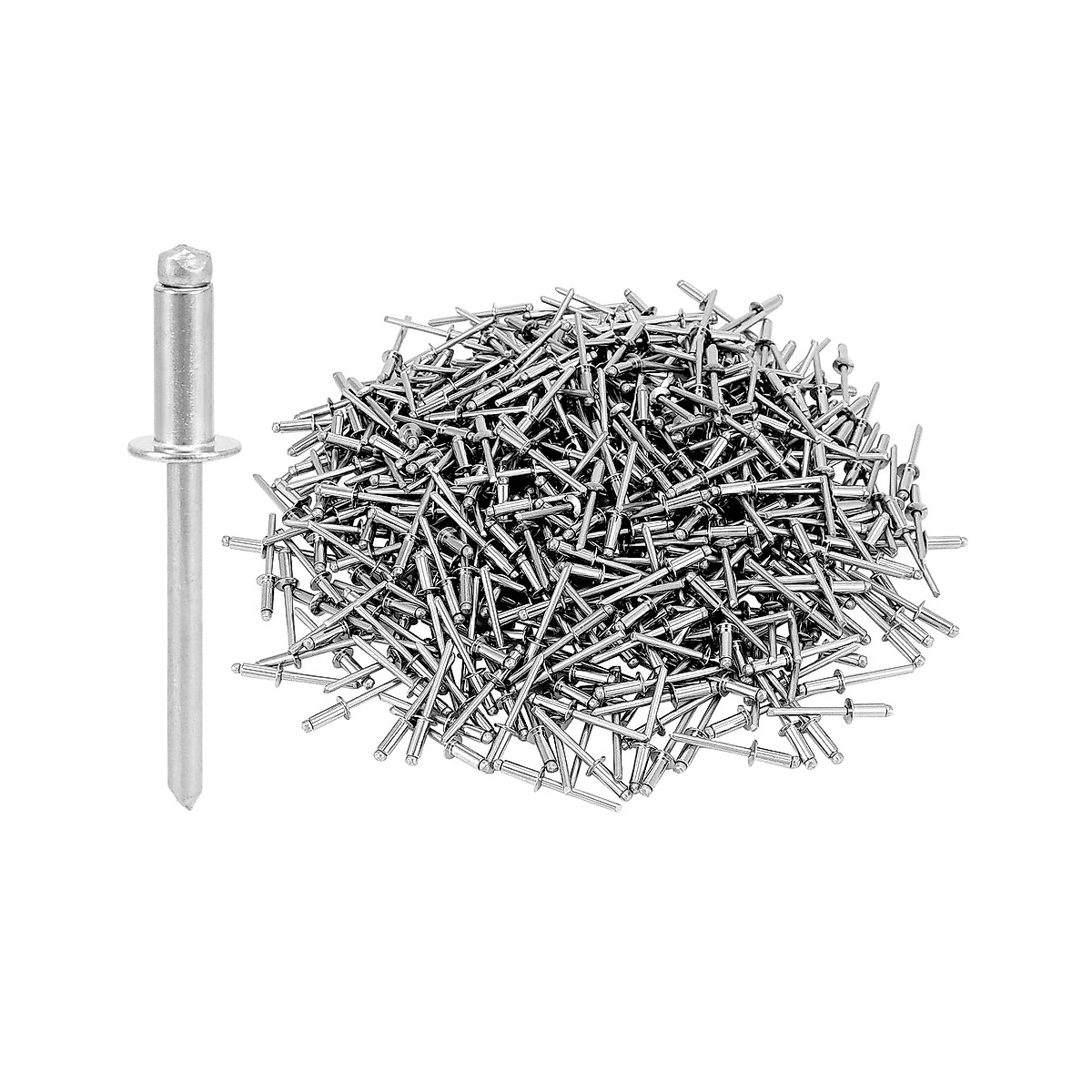 QWORK Stainless Steel Blind Rivets, 500 Pcs 3/16" x 1/2" Rivets