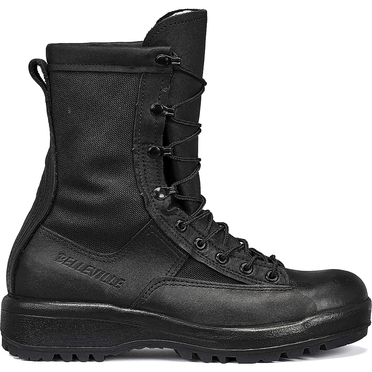 B Belleville Arm Your Feet 700 8" Waterproof Duty Black Tactical Boots for Men - Polishable Leather and Nylon with Oil-Resistant Gore-Tex Lining for Police, EMS, and Security Personnel, Black - 10R