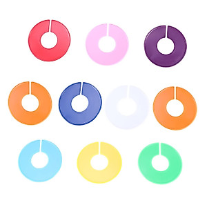 STOBAZA Size Rings for Clothing Racks 30 Pcs Market Size Store Clothing Size Circle Clothes Size Dividers Clothing Size