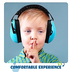 Yunsailing 4 Pack Kids Noise Reduction Headphones Ear Protection Headphones Ear Muffs for Noise Reduction 26 dB Adjustable (Blue,Green)