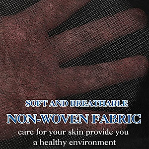 20 PCS Disposable Thick Massage Table Covers Fitted Bed Sheets 82 x 35 inches Soft Breathable (Black)