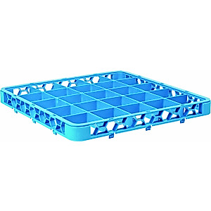 CFS RE2514 OptiClean 25 Compartment Cup Rack Extender, 3-1/2" Compartments, Blue (Pack of 6)