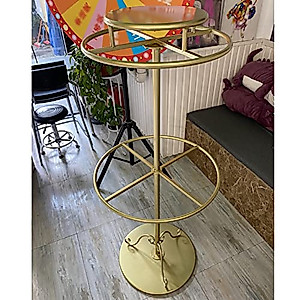 AMSXNOO Rotatable Round Clothes Rack 2-tier Kids Clothing Rack for Boutiques, Floor-Standing Circular Children Garment Rack Stand, Retail Display Costume Coat or Underwear Rack