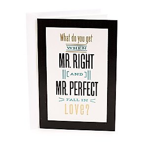 Hallmark Wedding Card for Two Grooms (Perfectly Right)