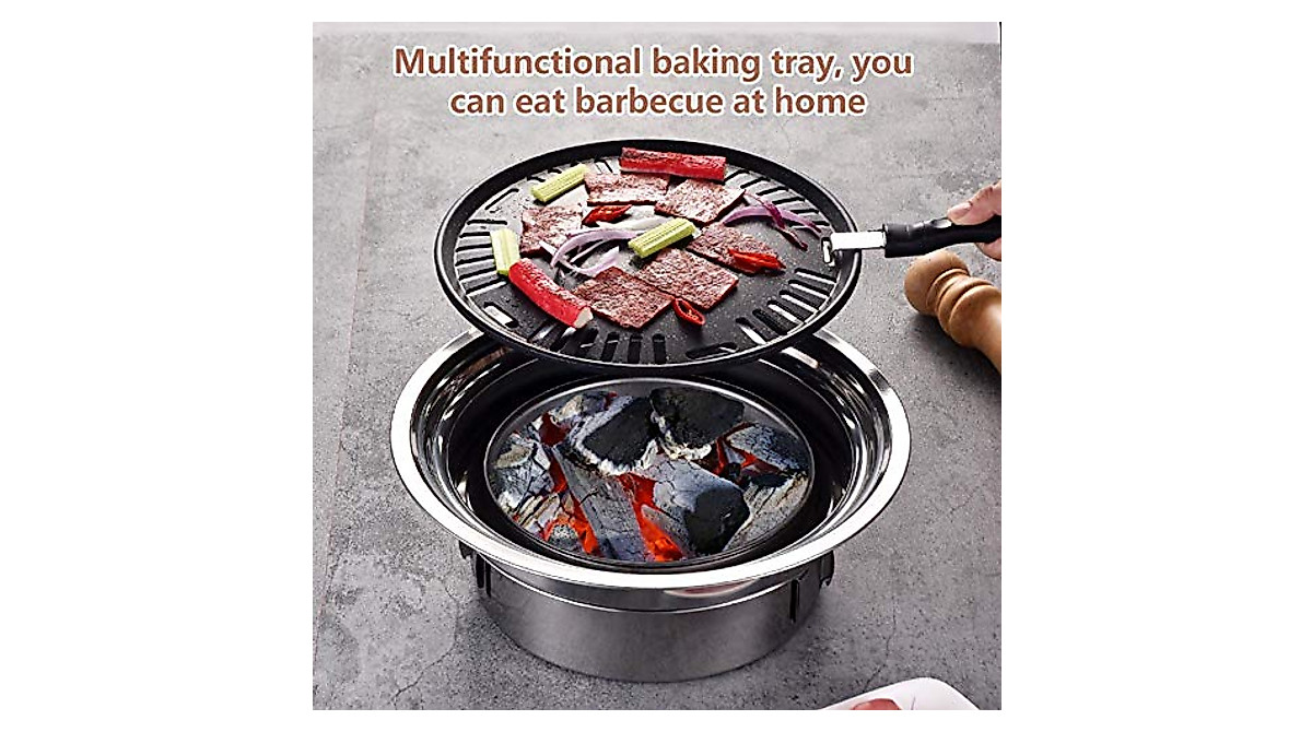 Portable BBQ Charcoal Grill – Adjustable Air Valve Yakiniku