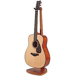Musbeat Wood Guitar Stand for Acoustic Guitar, Knight Series Guitar Stand for Electric Guitar, Mahogany Guitar Floor Stand for Mandolin, Acoustic Guitar Stand for Home, Living Room, Guitar Gift