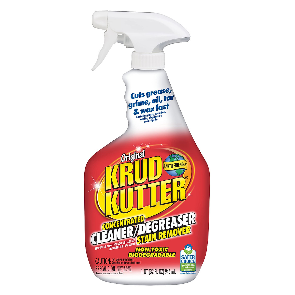 Krud Kutter KK326 Original Concentrated Cleaner/Degreaser Stain Remover Spray, 32 oz