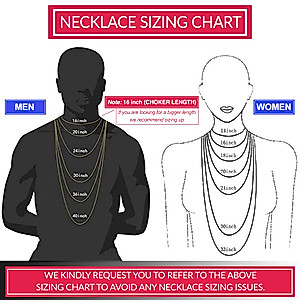 Emesly Solid Miami Cuban Link Chain Gold/Silver Necklace (16, 18, 20, 22, 24, 30 Inches Length); Hip Hop Bracelet (7.87" Length) for Men & Women; Perfect Iced Out Bling Jewelry Gift, Metal, not known,