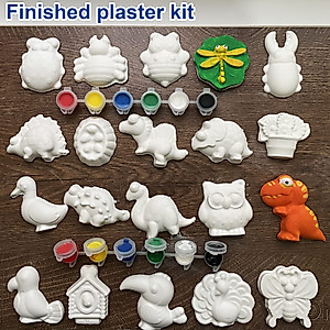 Lajeje 79 PCS Dinosaurs Ceramic Painting Kit for Kids Age 4+, Arts and Crafts Set for STEAM Projects, Creative DIY Kids Painting Set Toy Gifts for Boys & Girls