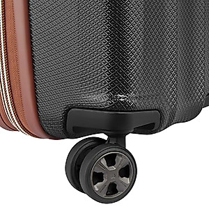 DELSEY PARIS St. Tropez Hardside Expandable Luggage with Spinner Wheels, Black, Carry-on 21 Inch