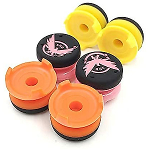 Analog Extended Joystick Cap Silicone Thumb Sticks Grips Cap Cover for PS5 PS4 PS3 PS2 PS1 Xbox ONE Xbox 360 Controller (Orange SHD)