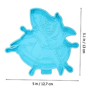 UPKOCH 2pcs Shark Coaster Mold Resin Tray Silicone Tool Tray Crystal Coasters Silicone Cup Mat Marine Fishes Cup Mat Molds Silicone Epoxy Coaster Epoxy Mold Coaster Resin Molds Non Stick